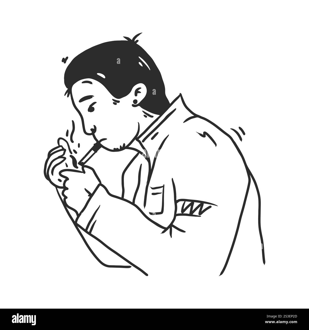 Butane man Stock Vector Images - Alamy