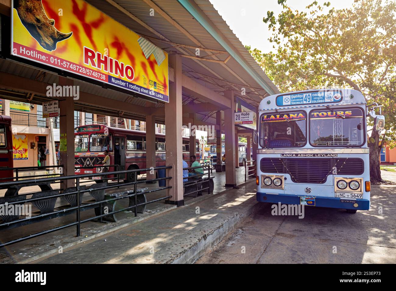 Bus Station in Kandy Sri Lanka Stock Photo - Alamy