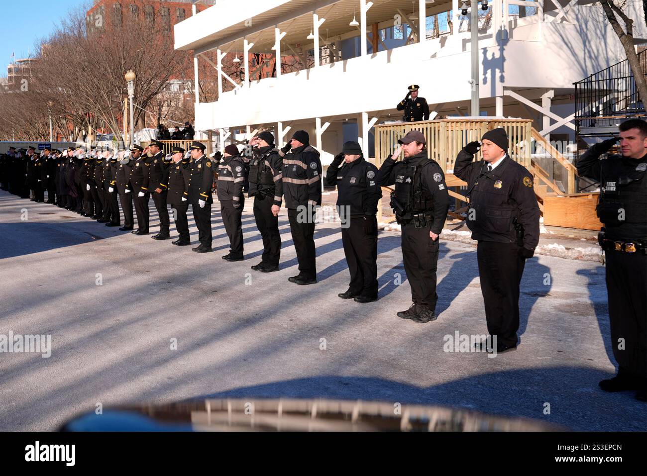 Washington, United States. 09th Jan, 2025. The motorcade with the ...