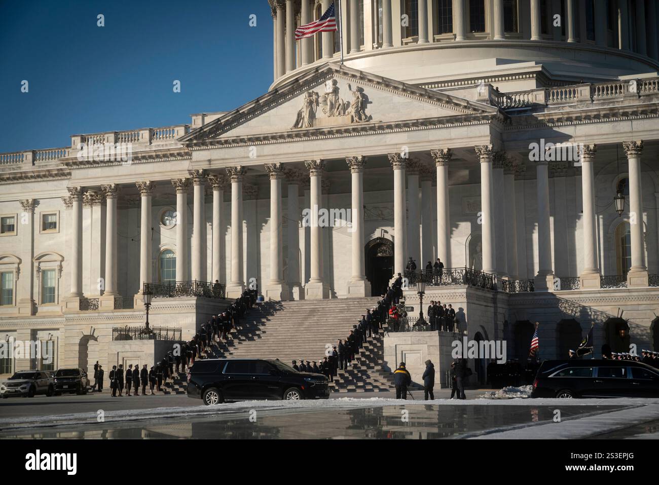 Washington, District Of Columbia, USA. 9th Jan, 2025. Military honor ...