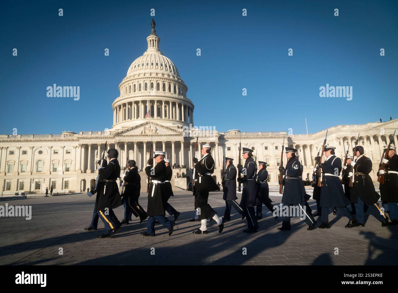 January 9, 2025, Washington, District Of Columbia, USA: Military honor ...
