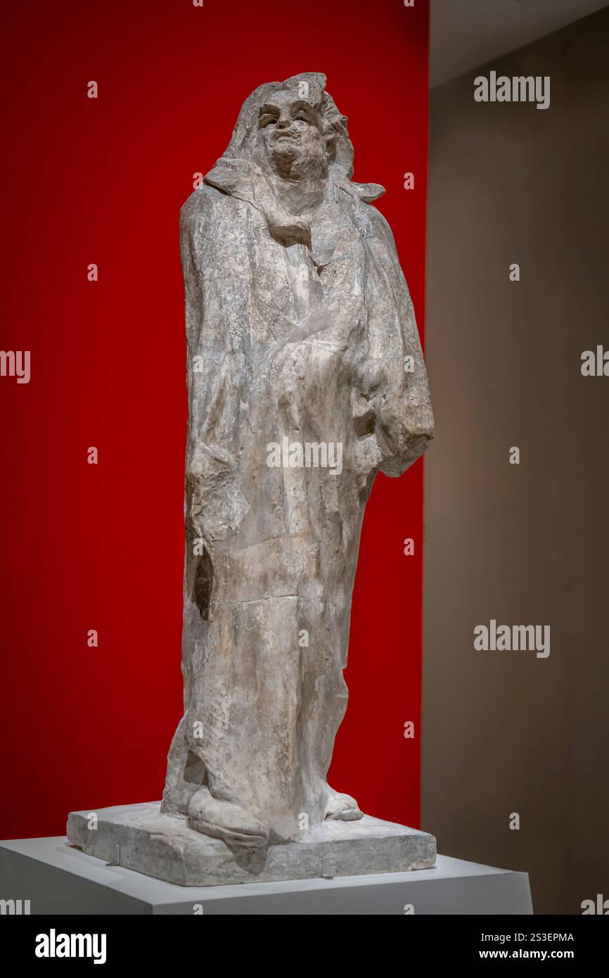 Paris, France - 12 14 2024: Bourdelle Museum. Plaster sculpture Balzac ...