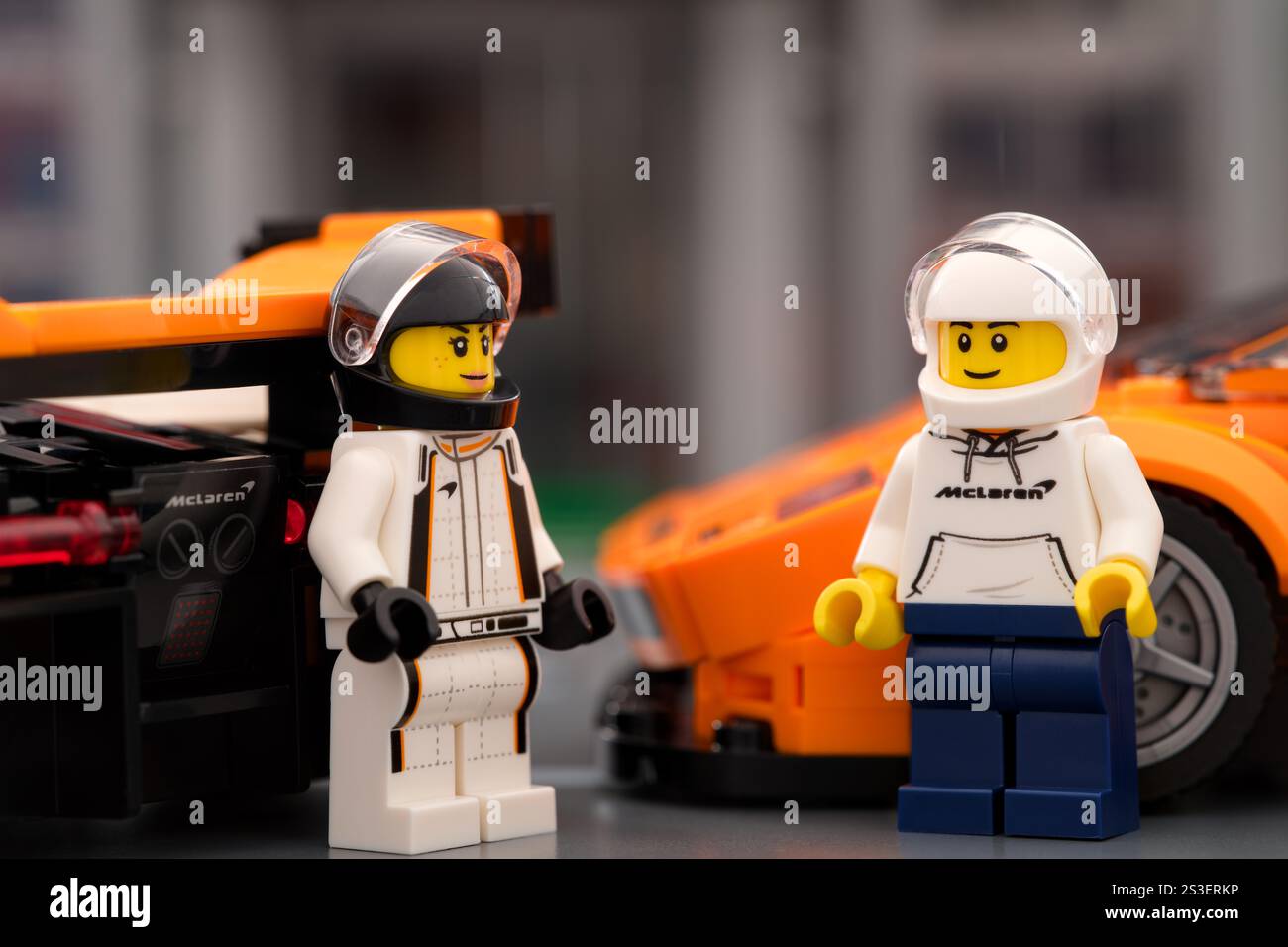 Tambov, Russian Federation - January 05, 2025 Lego McLaren Solus GT and ...