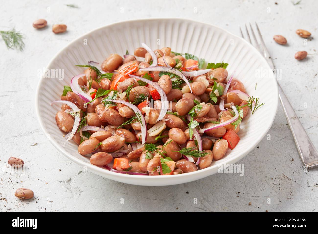 Borlotti Bean Salad Stock Photo - Alamy
