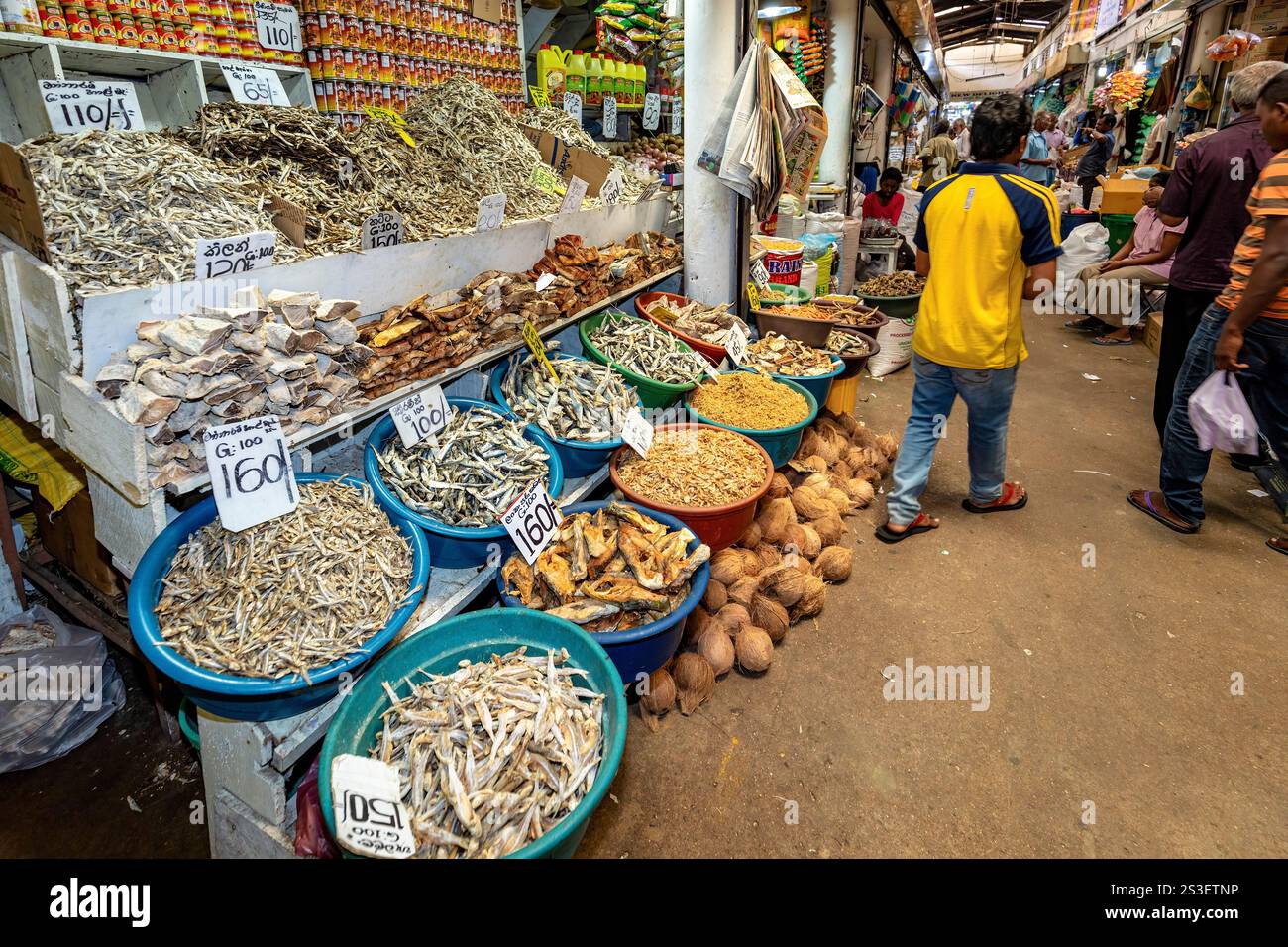 A shop in the market hall of Kandy in Sri Lanka Stock Photo - Alamy