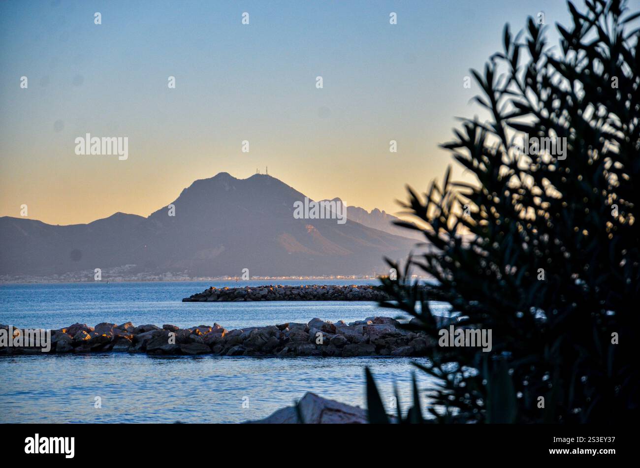 Tunis, Tunisia. 08 January 2025. A view of the Jebel Boukornine ...