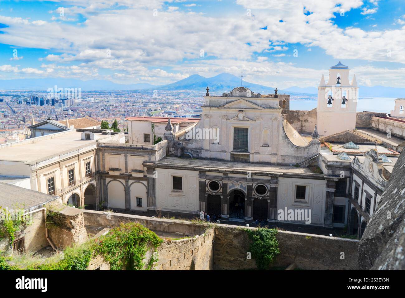 Naples and Vesuvius volcano, Italy Stock Photo - Alamy