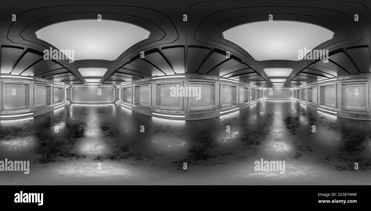 Futuristic room virtual reality map. Environment map for your design ...