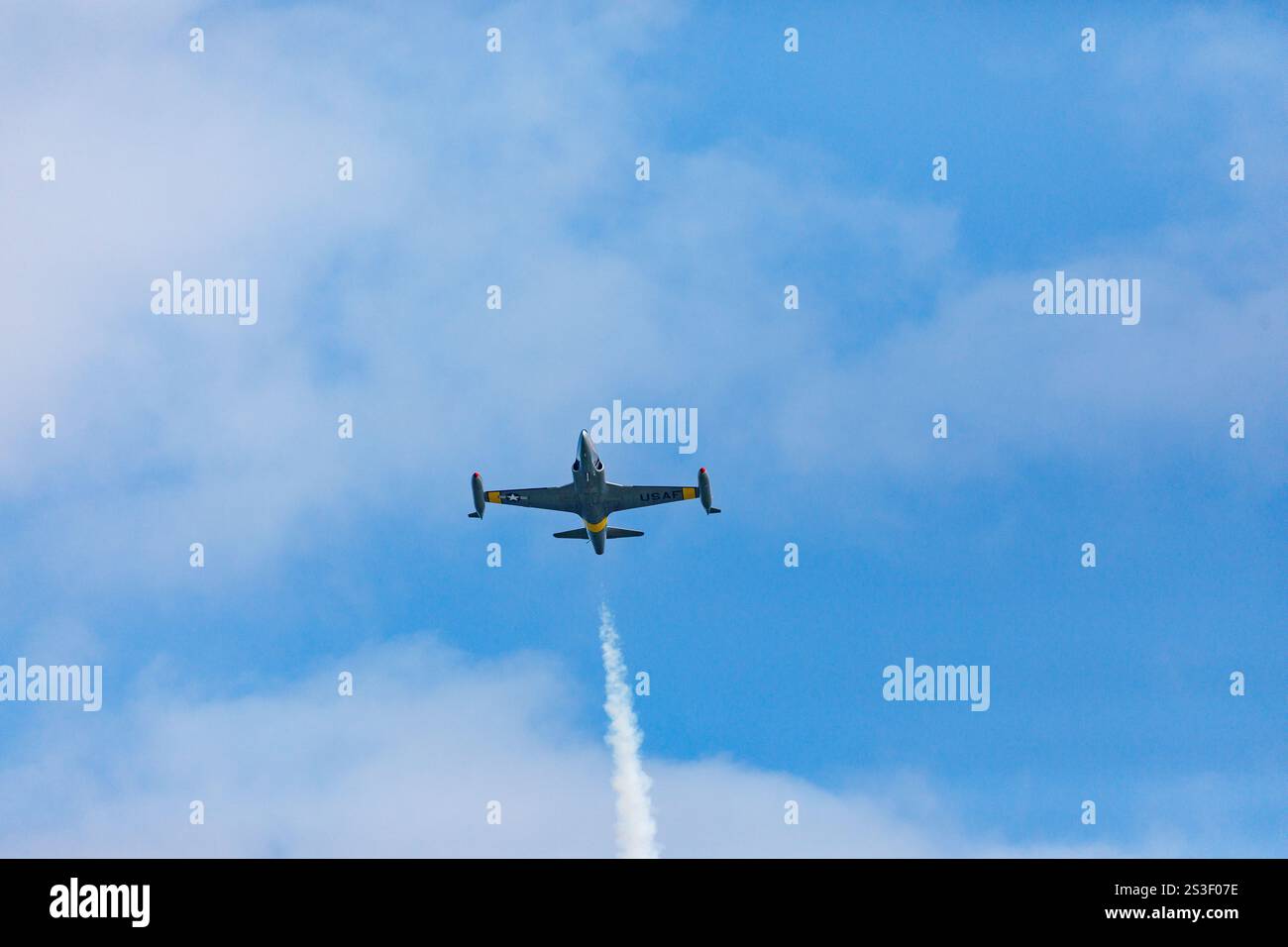 San Francisco, USA - October 14, 2024: Fleetweek airshow Lockheed T-33 ...