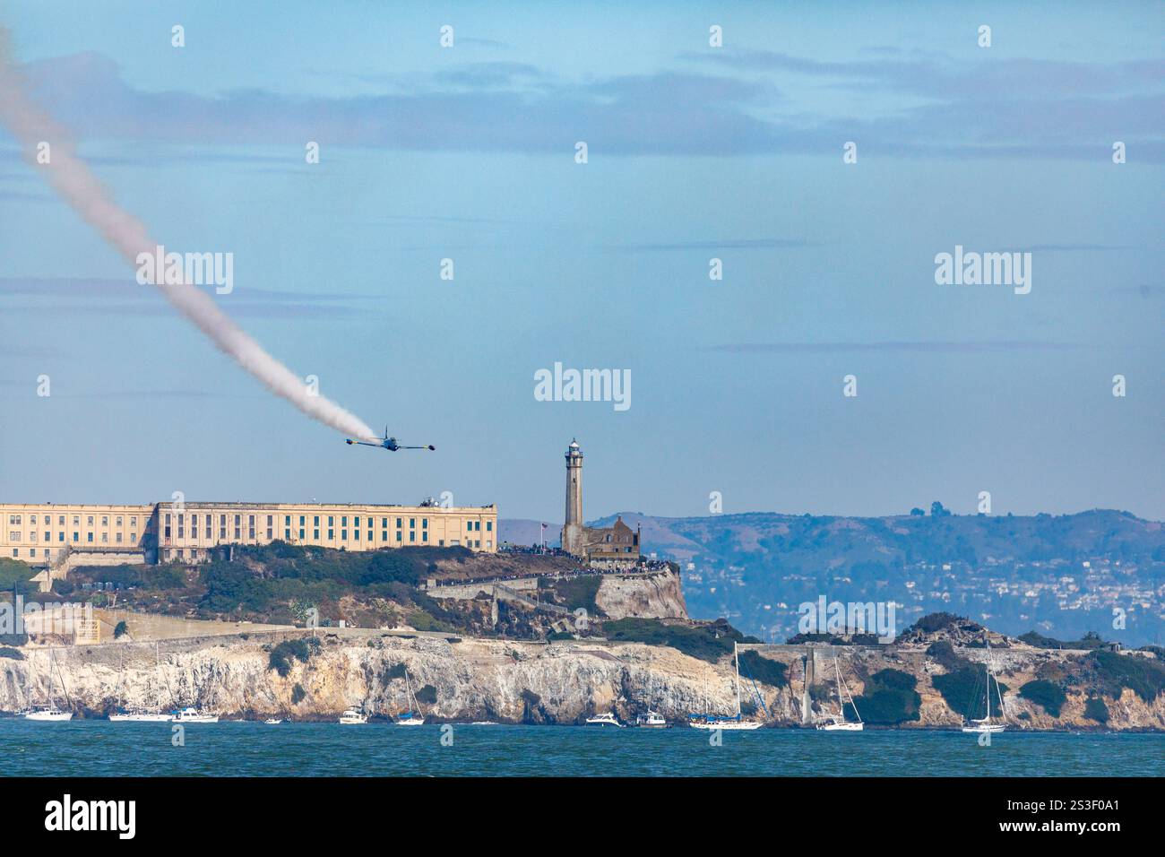 San Francisco, USA - October 14, 2024: Fleetweek airshow Lockheed T-33 ...