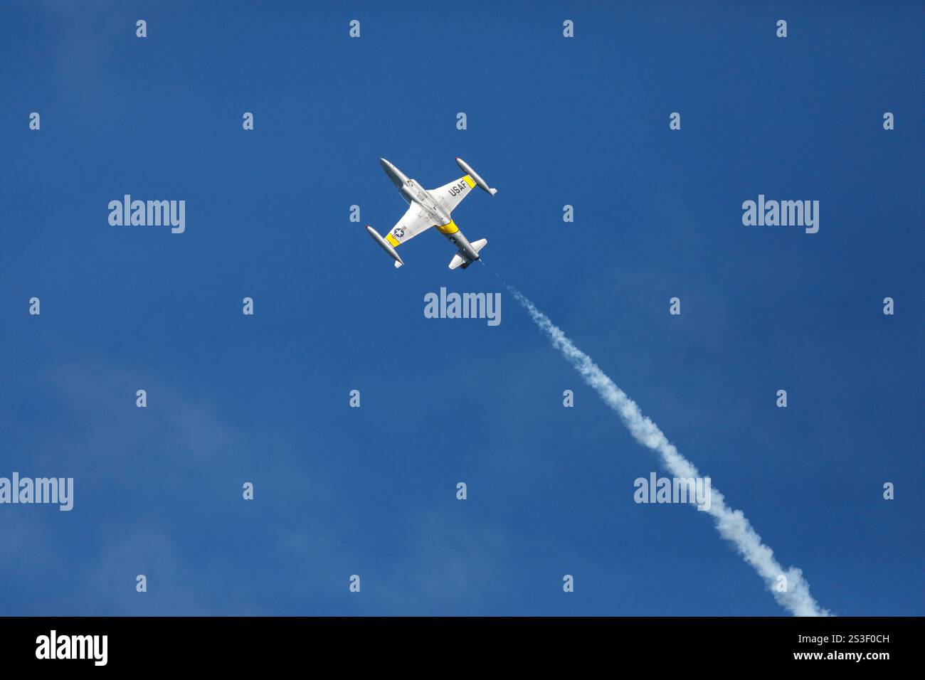 San Francisco, USA - October 14, 2024: Fleetweek airshow Lockheed T-33 ...