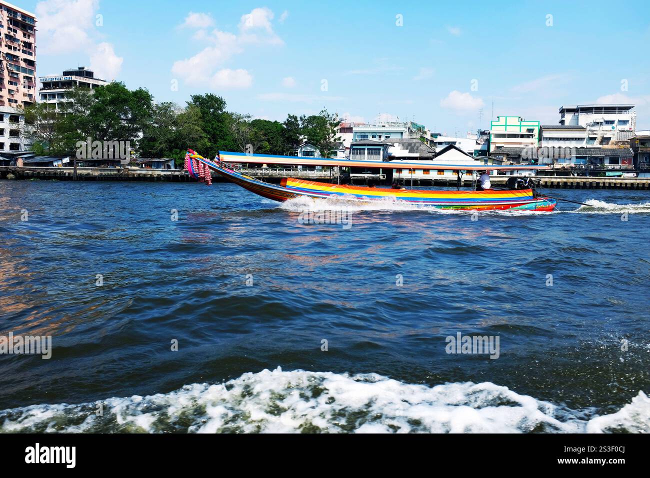 Long tail kolae boat service Thailand Stock Photo - Alamy
