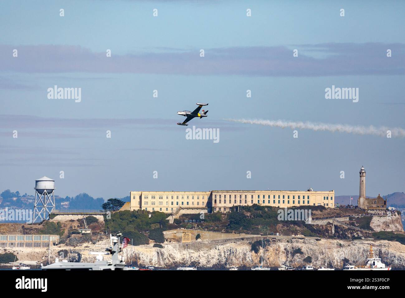 San Francisco, USA - October 14, 2024: Fleetweek airshow Lockheed T-33 ...