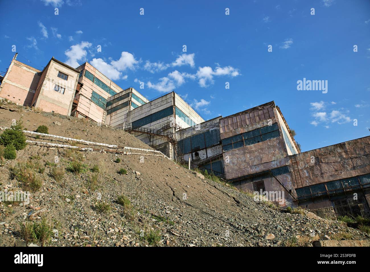 Lead enrichment, Concentrating plant, old cascade factory building in ...