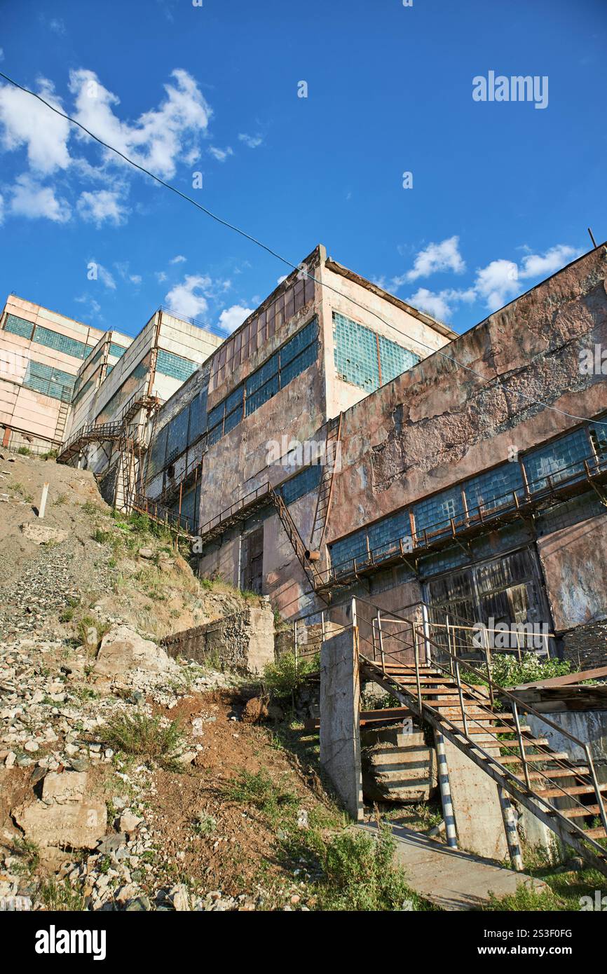 Lead enrichment, Concentrating plant, old cascade factory building in ...