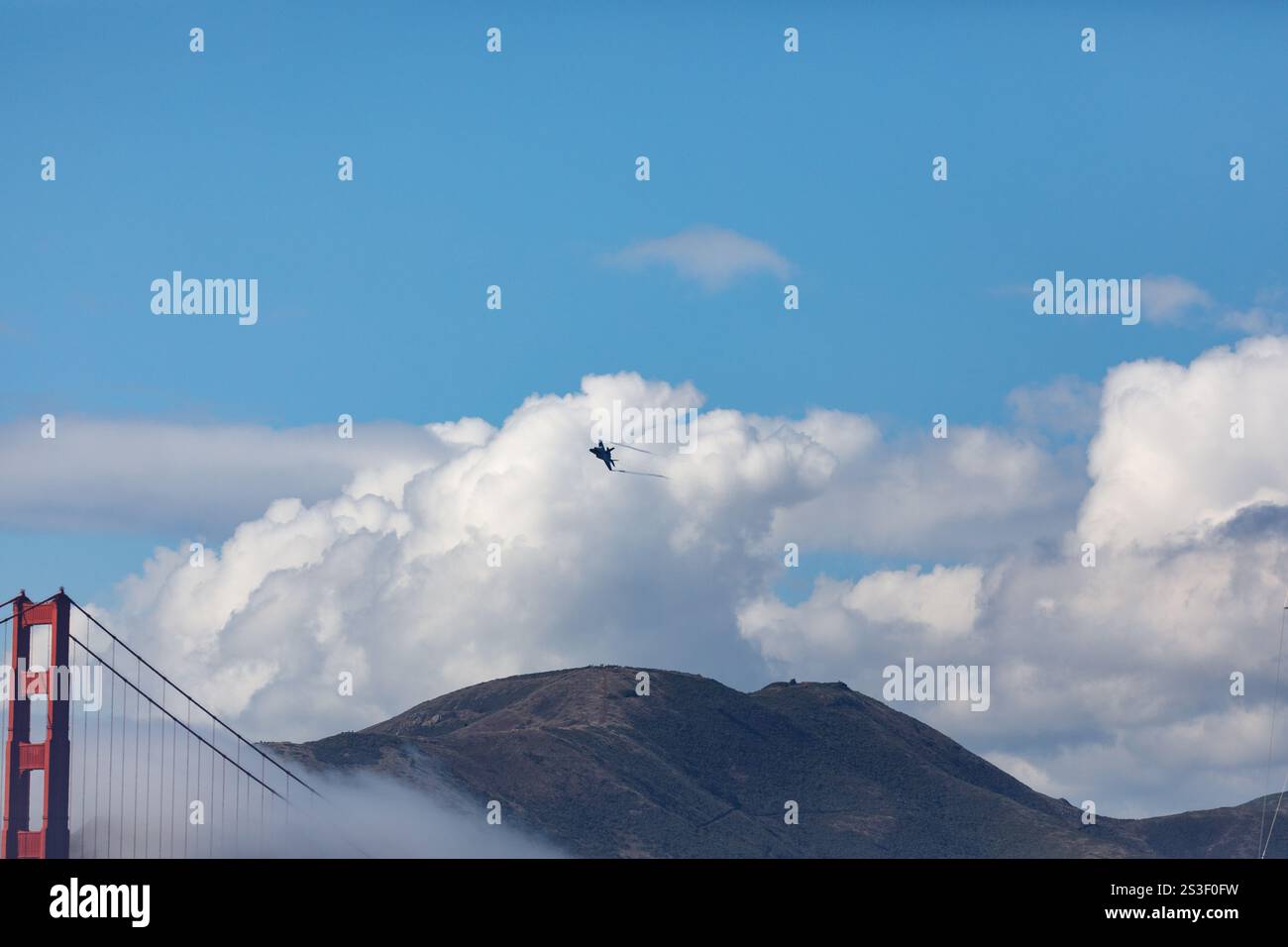 San Francisco, USA - October 14, 2024: Fleetweek airshow F-35 jet ...