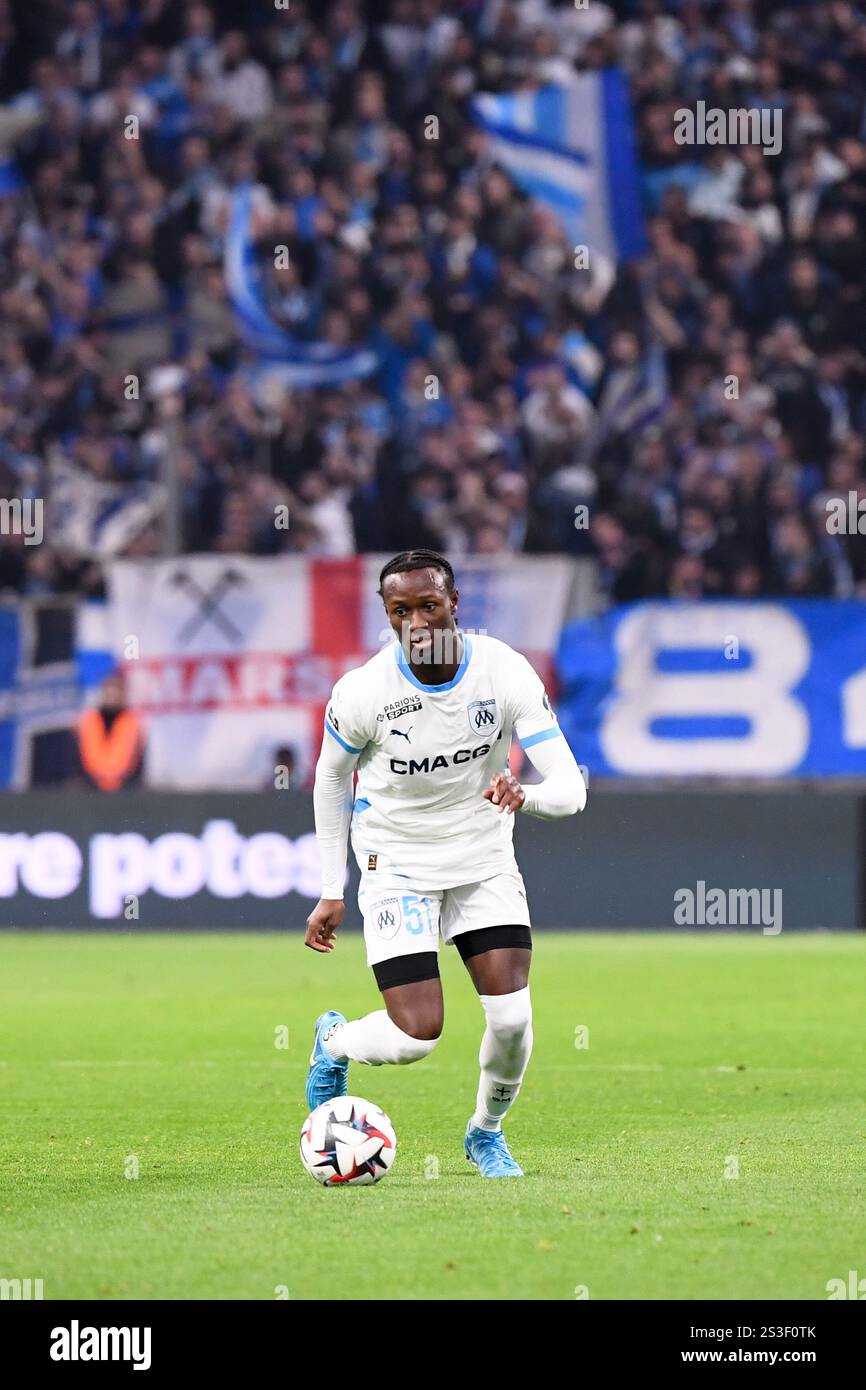 51 Ismael KONE (om) during the Ligue 1 McDonald's match between ...