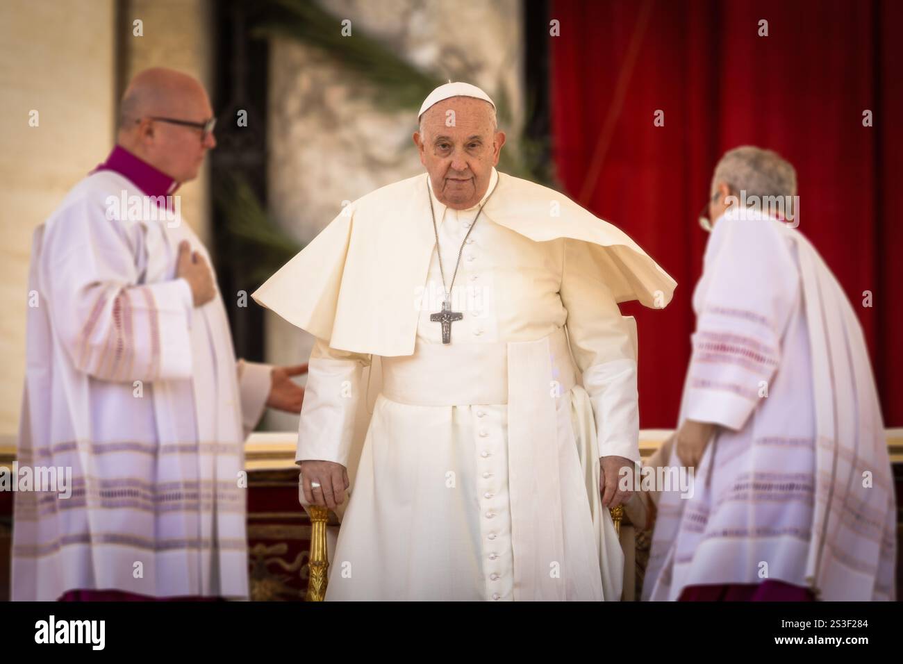 Pope Francis Bergoglio Rome Italy celebrates mass at St. Peter's in the ...