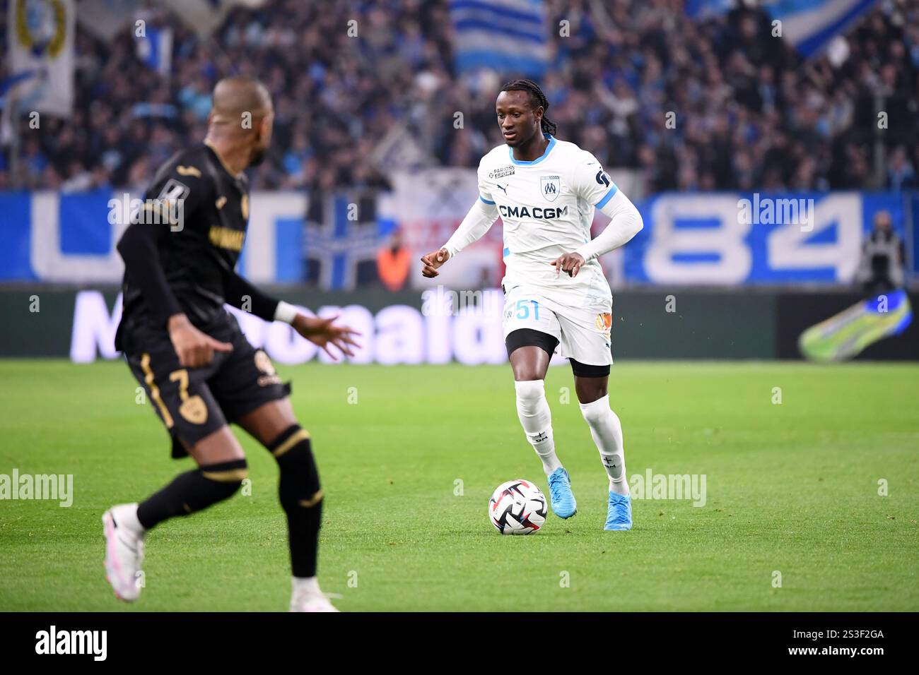 51 Ismael KONE (om) during the Ligue 1 McDonald's match between ...