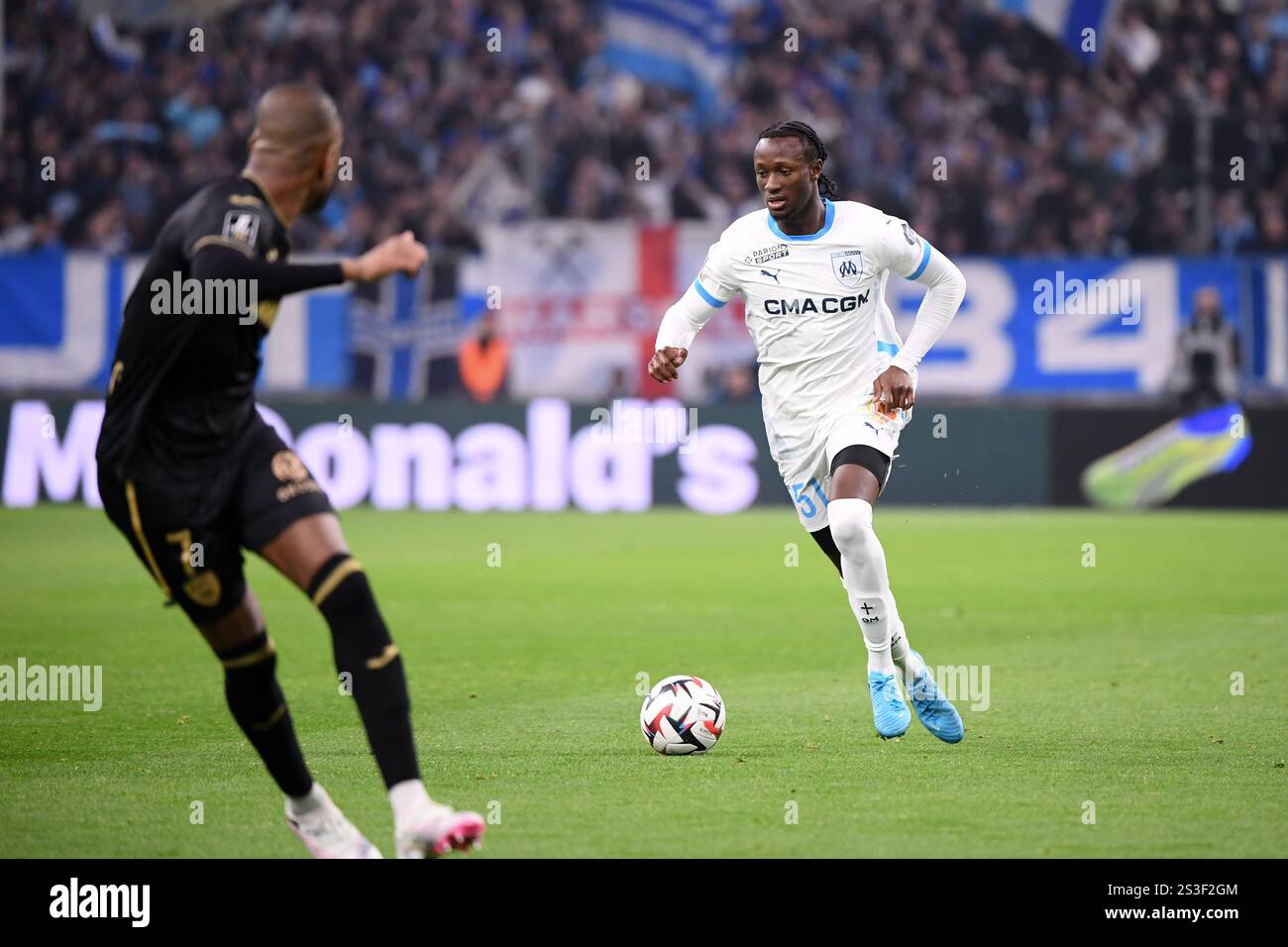 51 Ismael KONE (om) during the Ligue 1 McDonald's match between ...