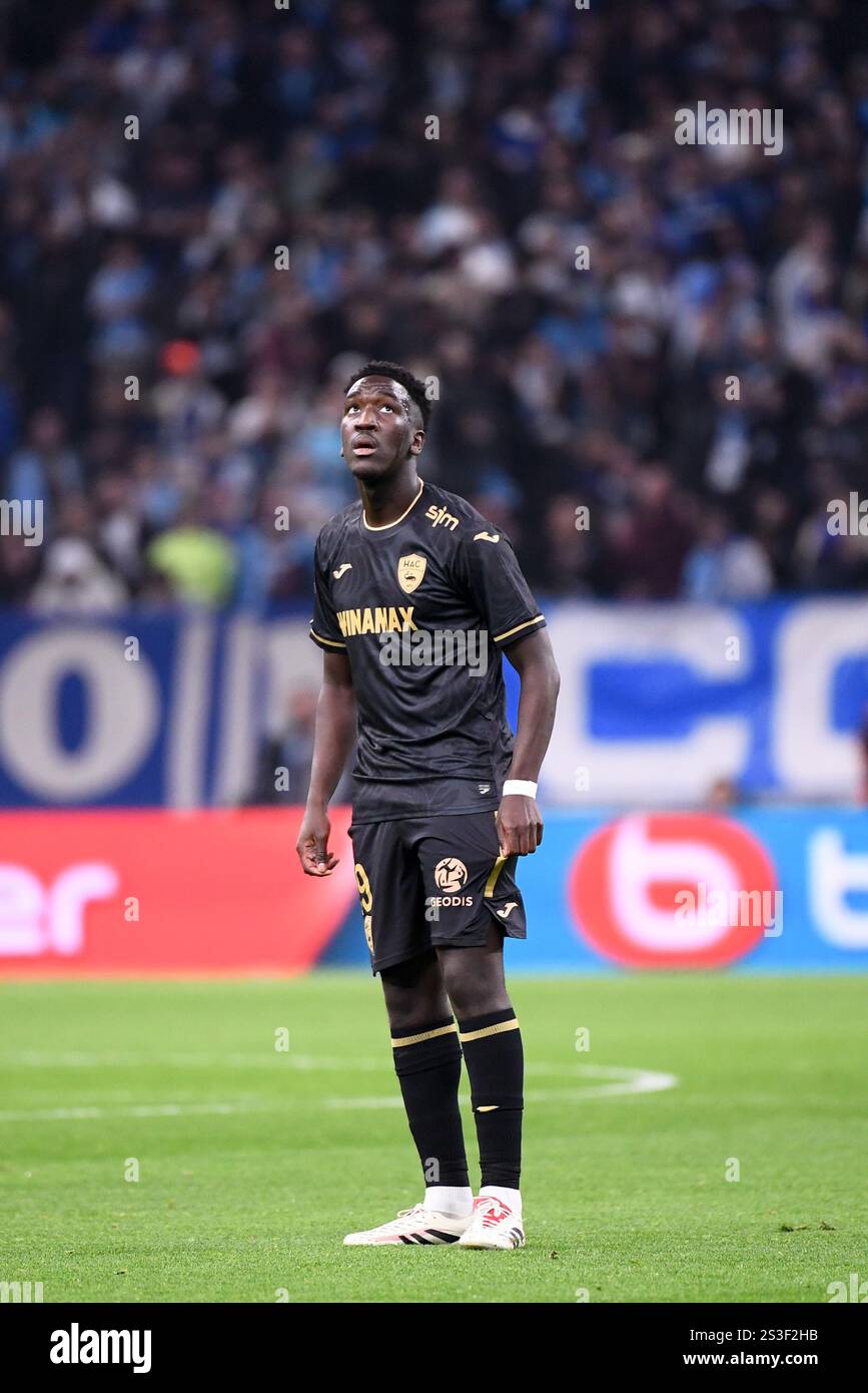 19 Rassoul NDIAYE (hac) during the Ligue 1 McDonald's match between Marseille and Le Havre at ...