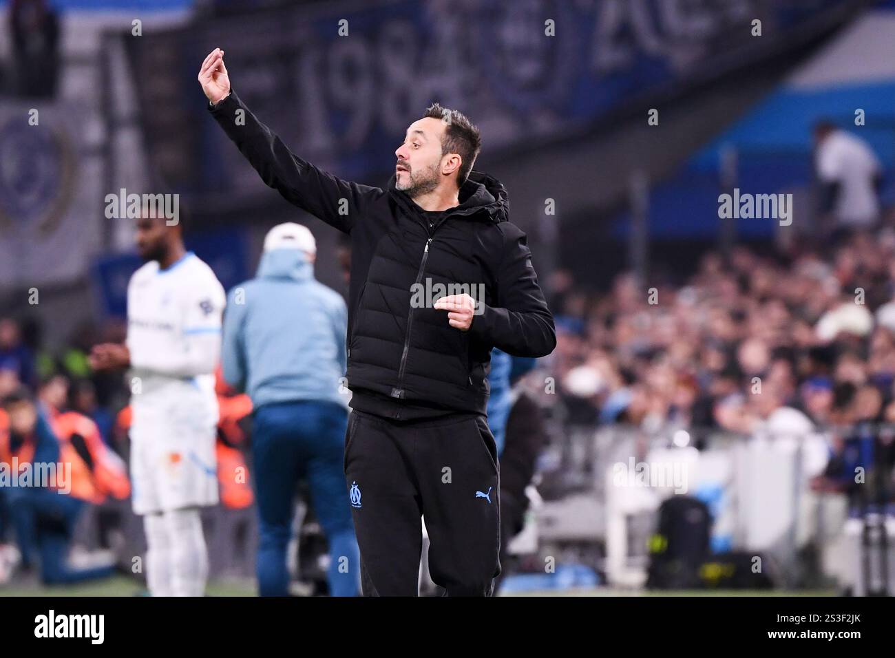 Roberto DE ZERBI (Entraineur Marseille OM) during the Ligue 1 McDonald ...