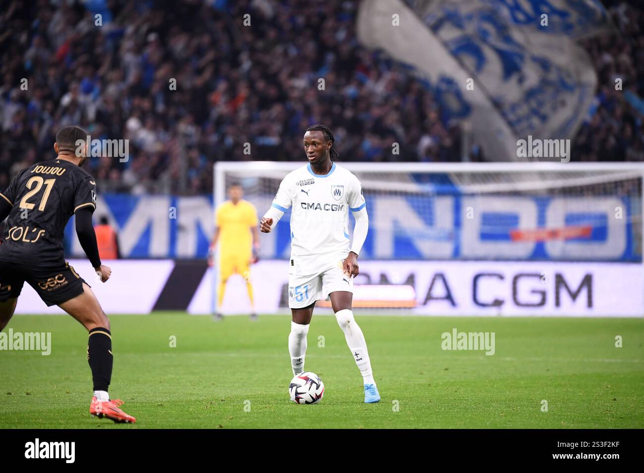 51 Ismael KONE (om) during the Ligue 1 McDonald's match between ...