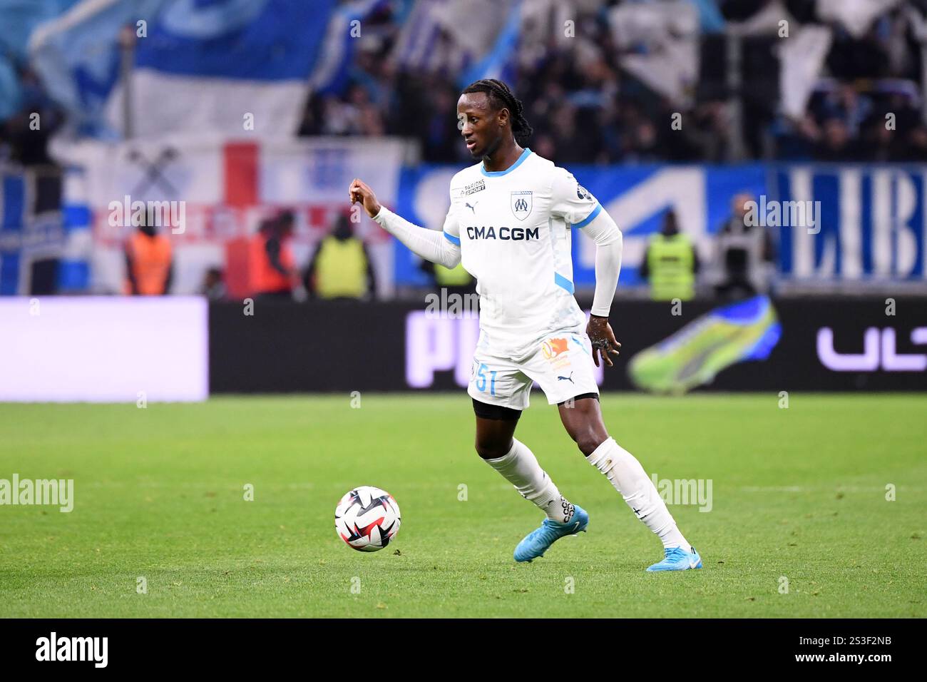 51 Ismael KONE (om) during the Ligue 1 McDonald's match between ...