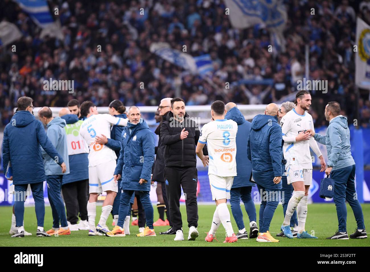 25 Adrien RABIOT (om) - Roberto DE ZERBI (Entraineur Marseille OM ...