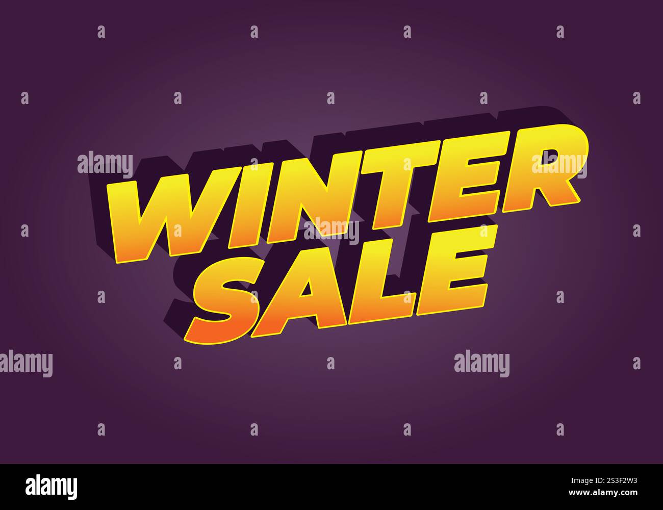 Winter sale text. Text effect design for promotion ads in eye catching ...