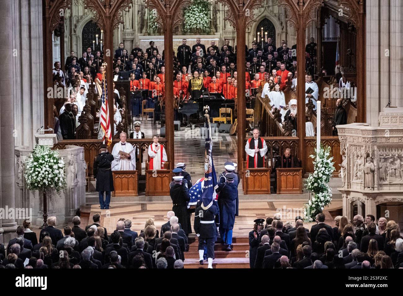 Washington, Vereinigte Staaten. 09th Jan, 2025. DC-CARTER. The casket ...