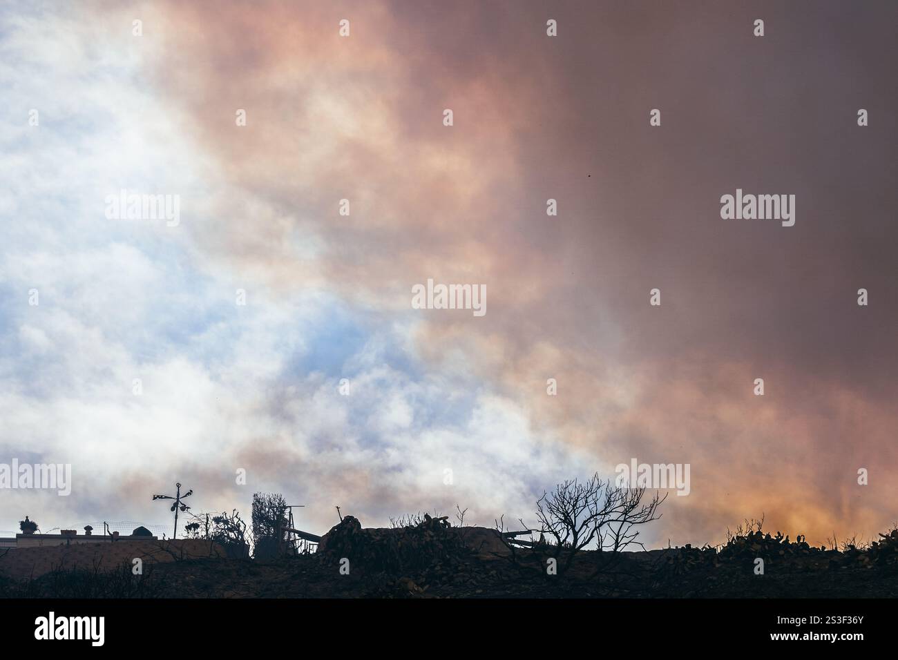The Palisades Fire continues to rage on in its second day, extending to ...