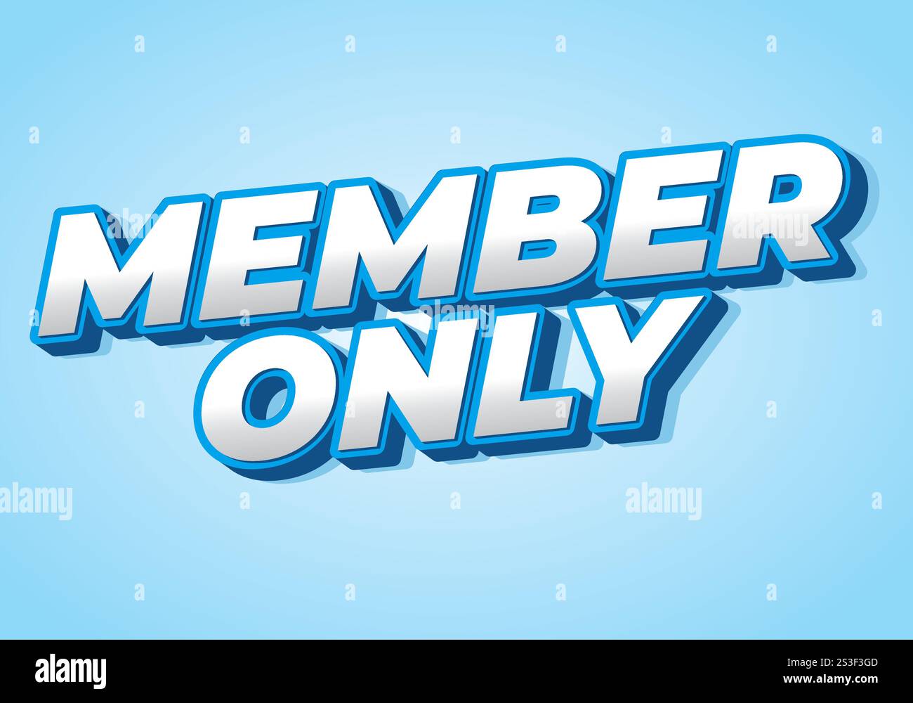 Member only. Text effect design for social media or marketing ads Stock ...