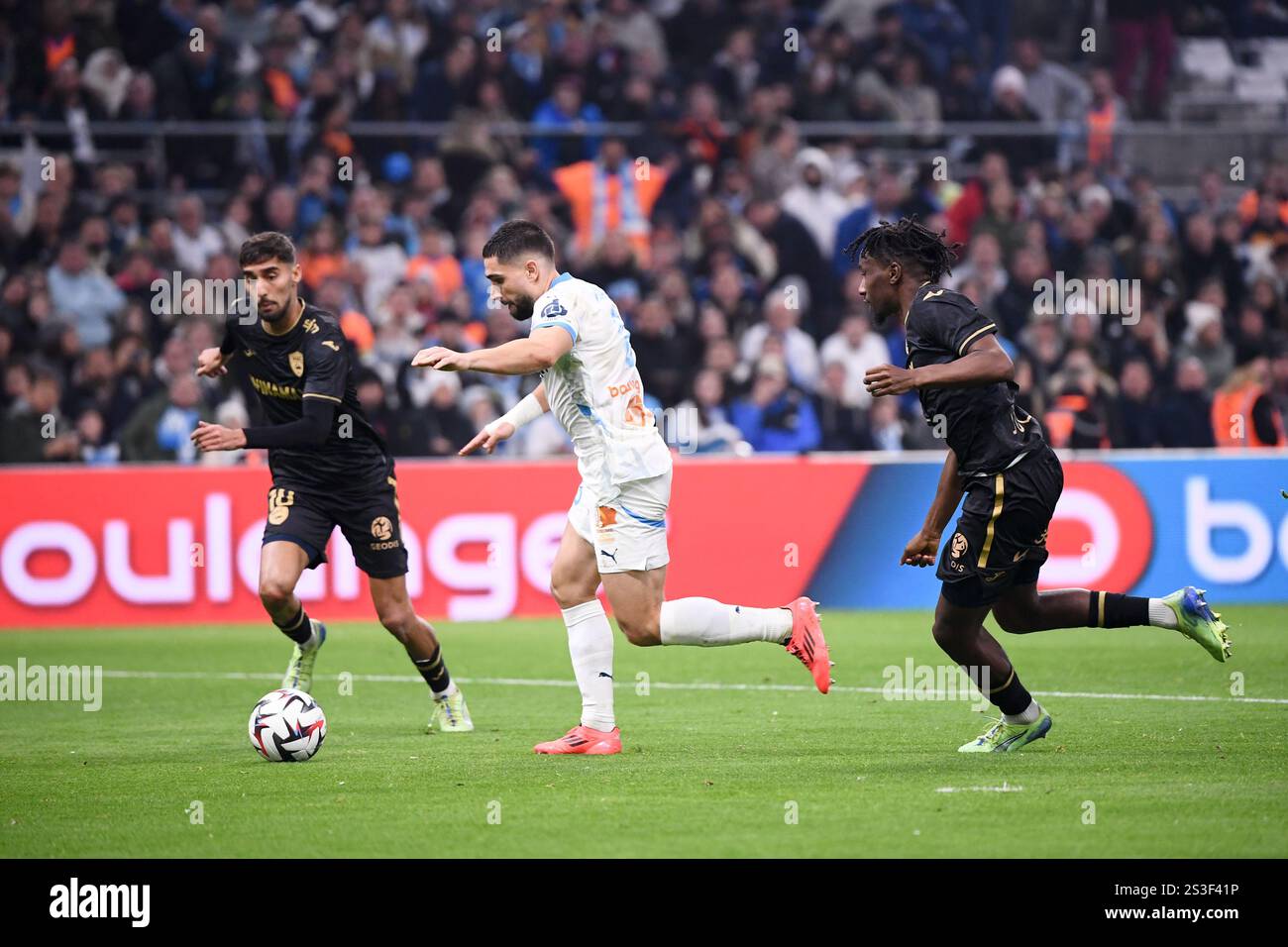 08 Neal MAUPAY (om) during the Ligue 1 McDonald's match between Marseille and Le Havre at Orange ...