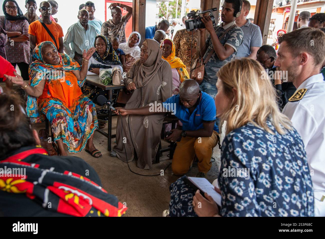 Mamoudzou, France. 09th Jan, 2025. The President of the National ...