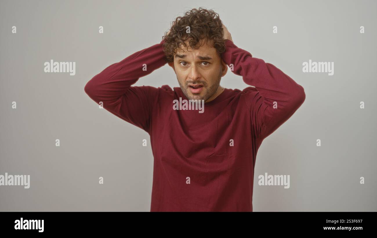 Young people wearing maroon hi-res stock photography and images - Alamy