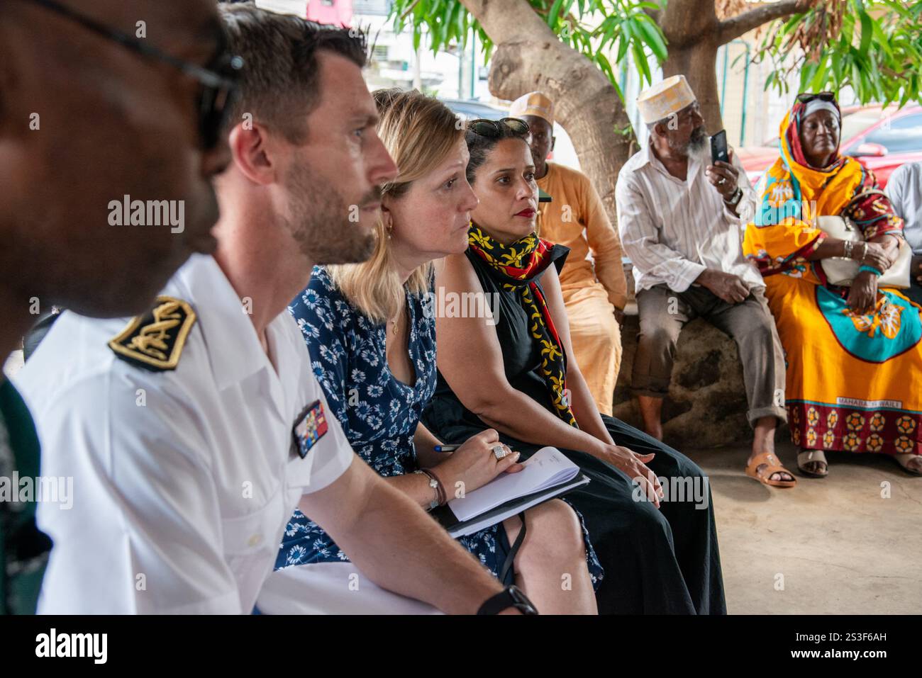 Mamoudzou, France. 09th Jan, 2025. The President of the National ...