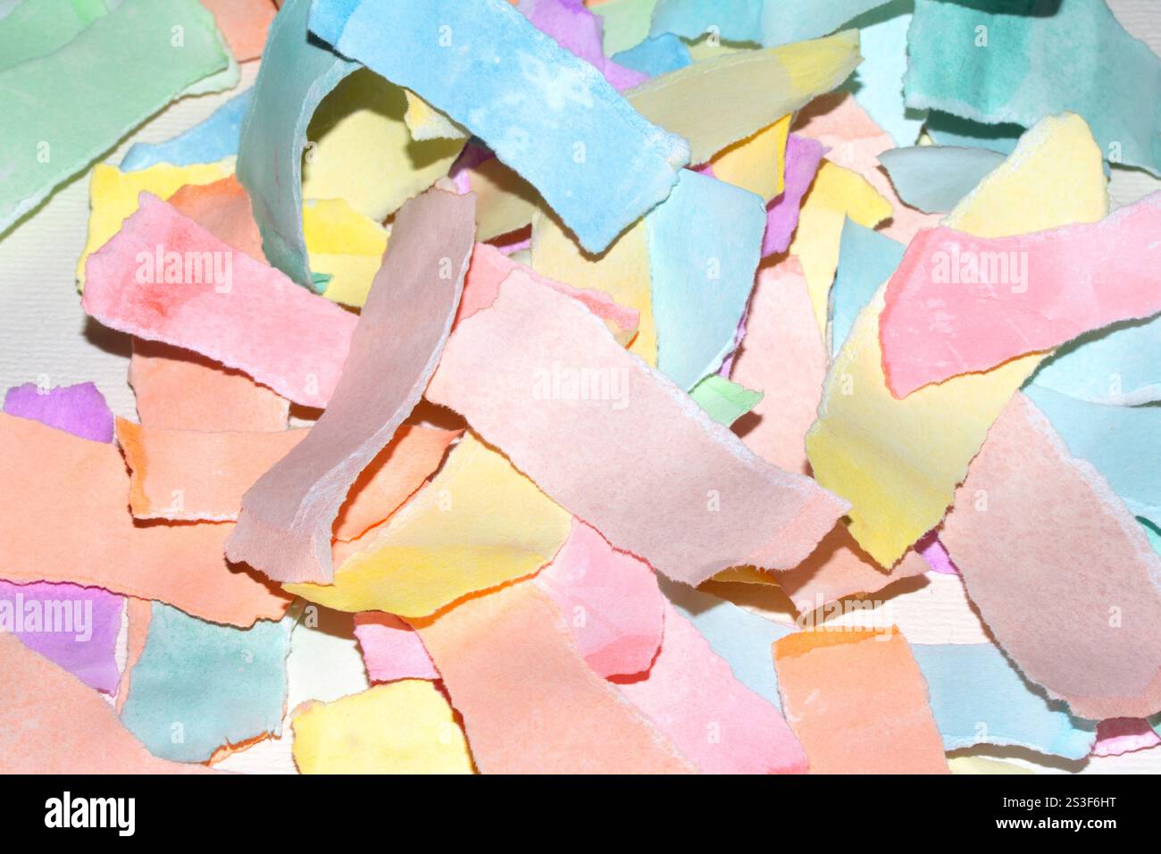 Torn Paper Layers Confetti Colour Delicate Abstract Gentle Texture ...