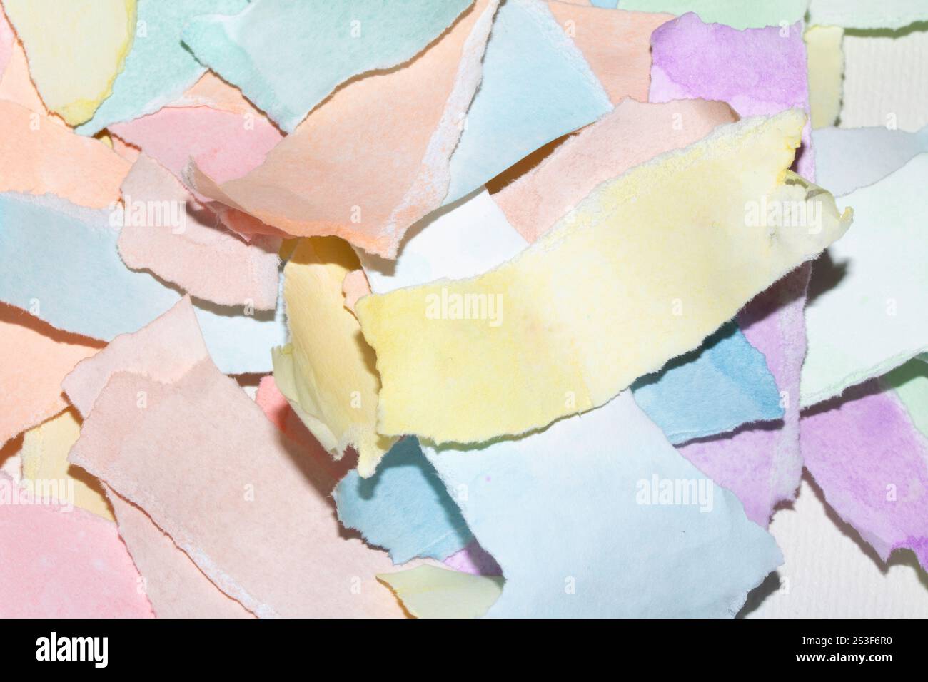 Torn Paper Layers Confetti Colour Delicate Abstract Gentle Texture ...