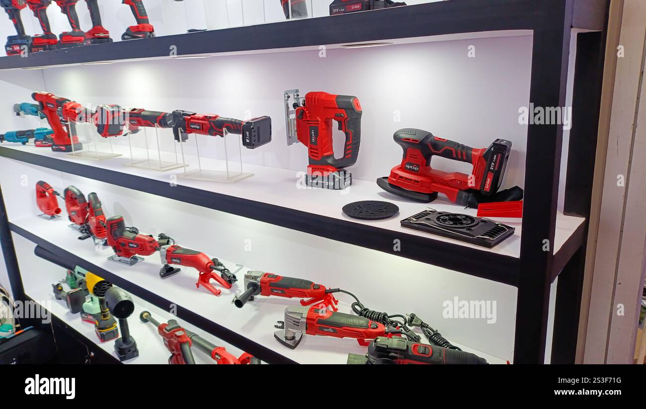 Canton, China - 17th October 2024: different style power tools, product ...