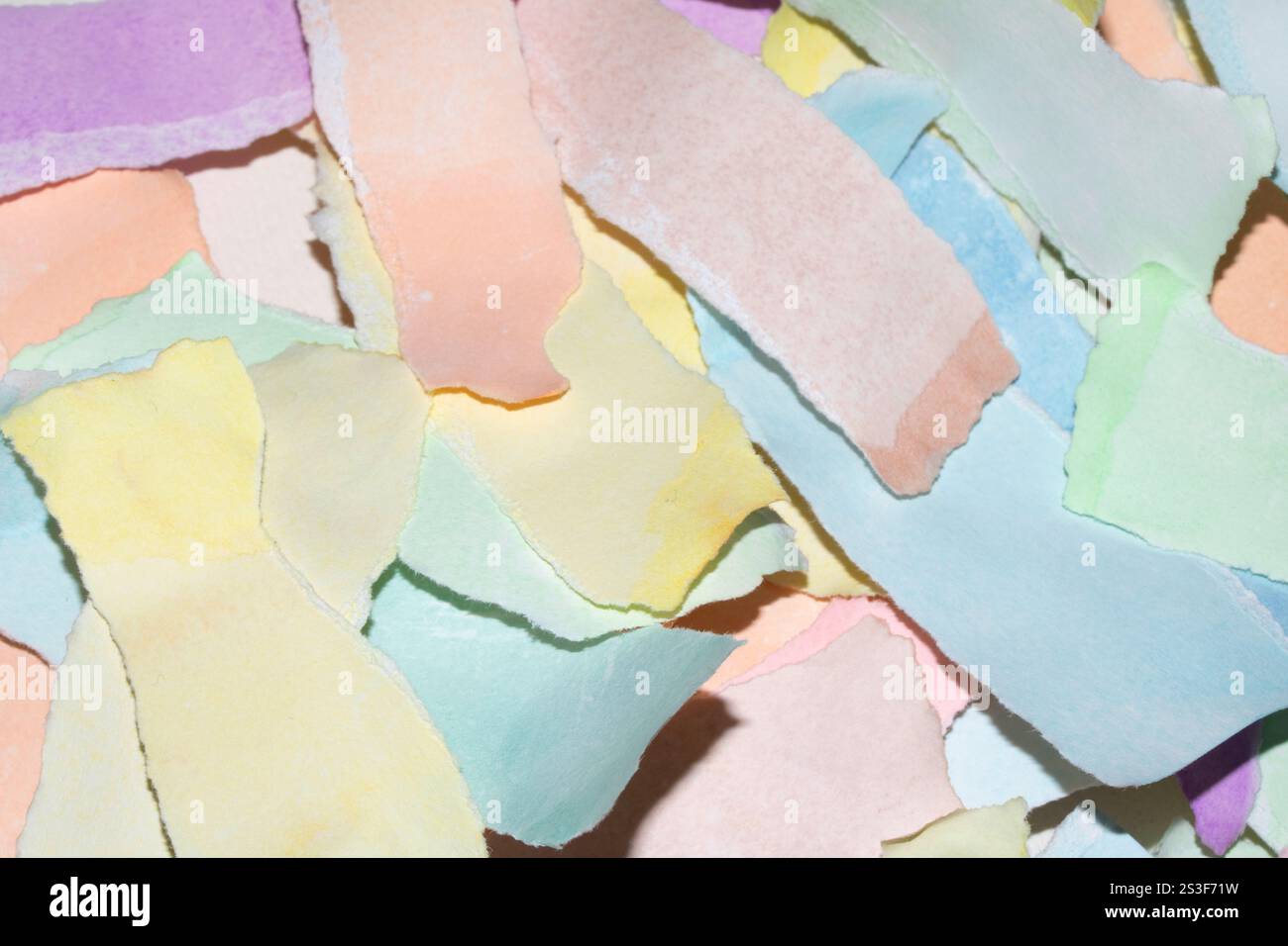 Torn Paper Layers Confetti Colour Delicate Abstract Gentle Texture ...