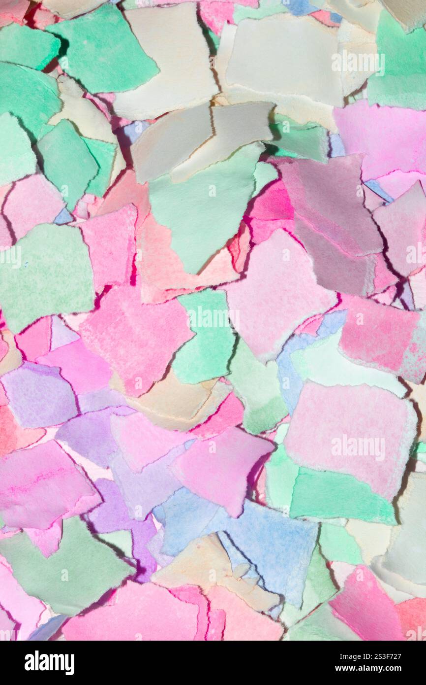 Torn Paper Layers Confetti Colour Delicate Abstract Gentle Texture ...