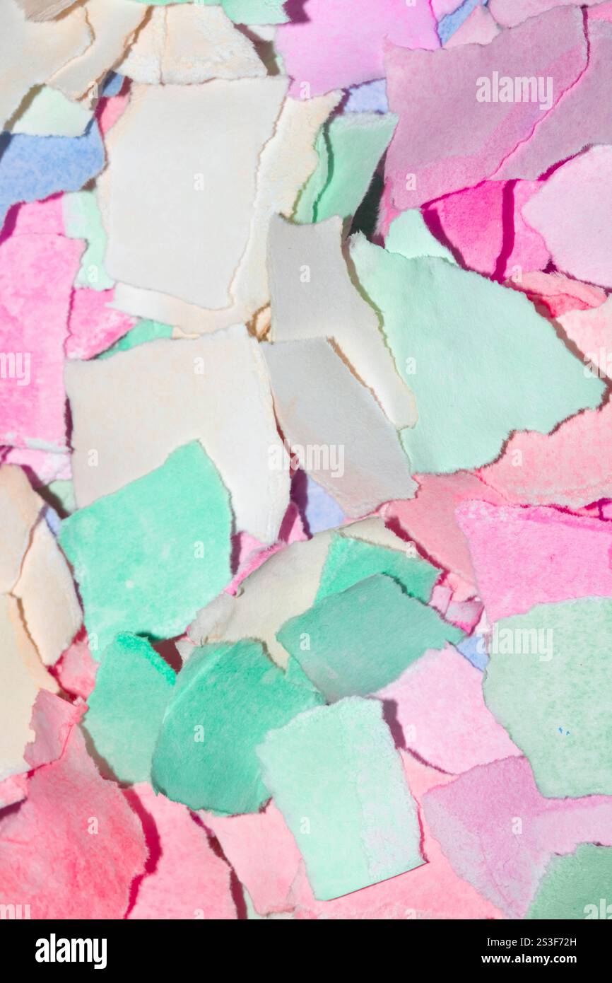 Torn Paper Layers Confetti Colour Delicate Abstract Gentle Texture ...