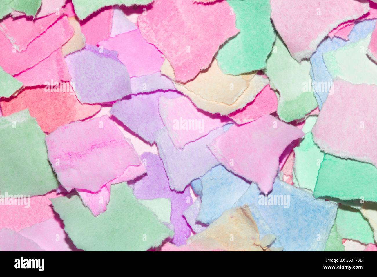 Torn Paper Layers Confetti Colour Delicate Abstract Gentle Texture ...