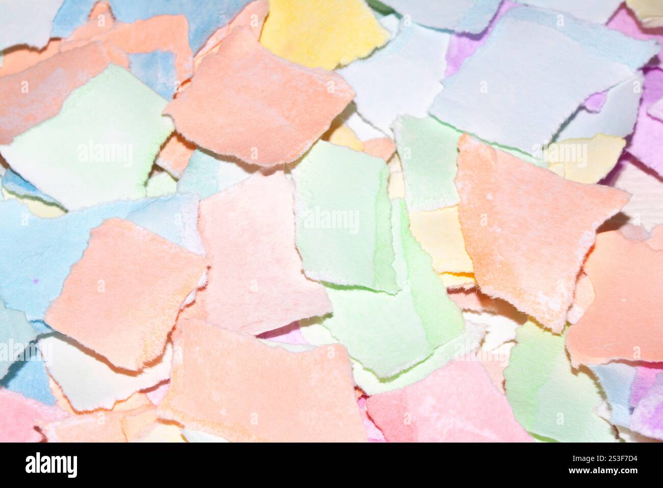 Torn Paper Layers Confetti Colour Delicate Abstract Gentle Texture ...