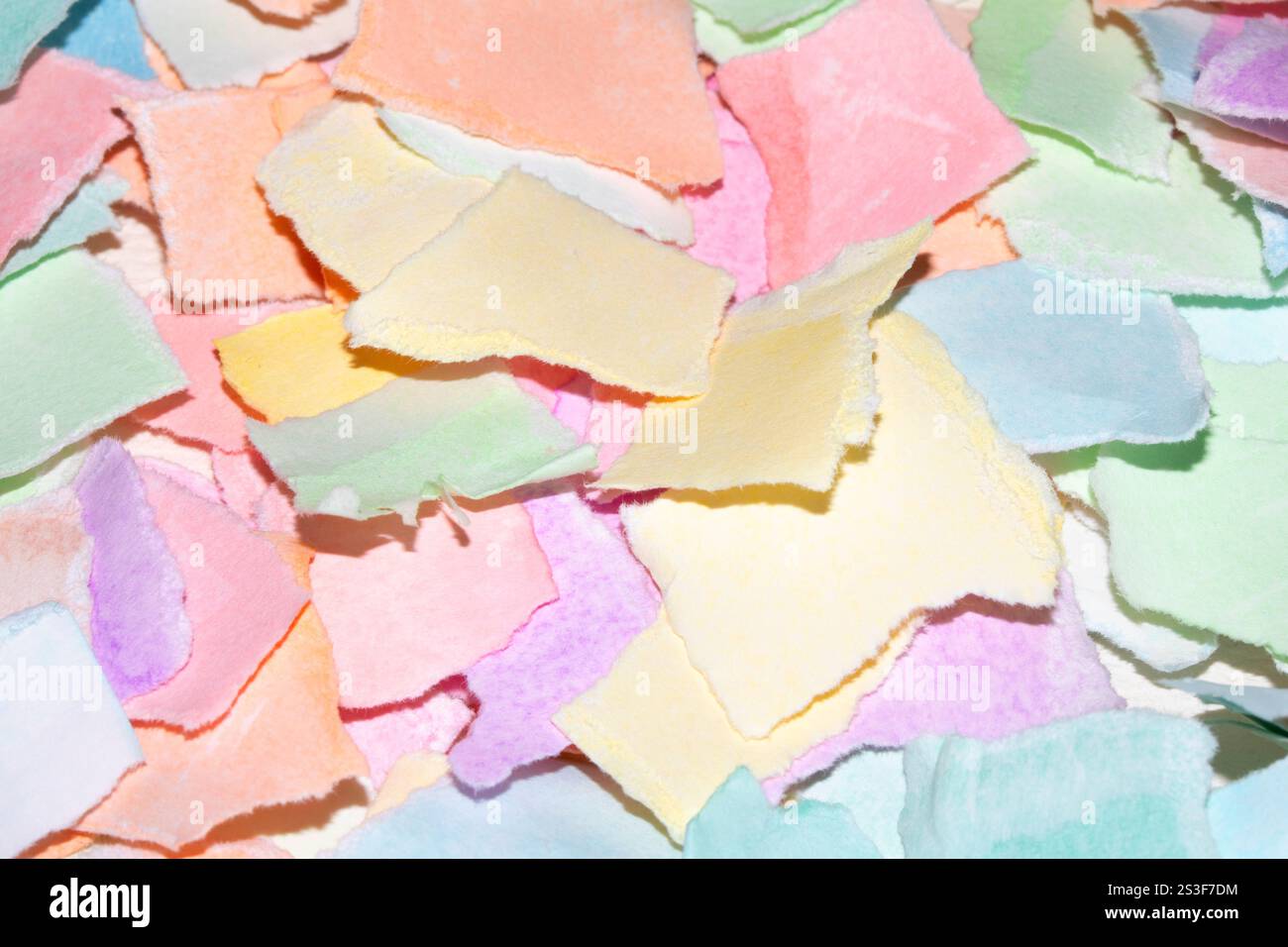 Torn Paper Layers Confetti Colour Delicate Abstract Gentle Texture ...