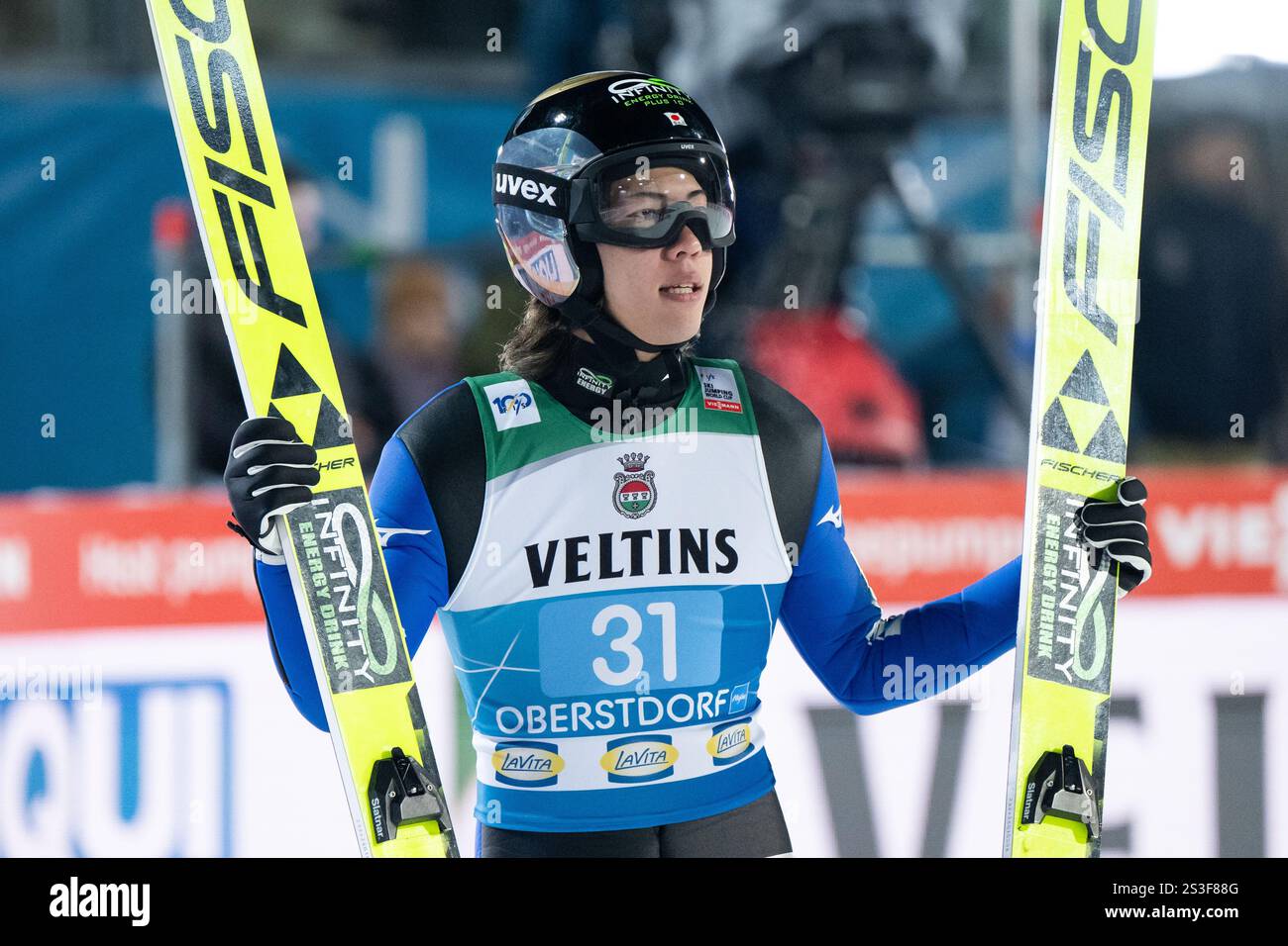 NIKAIDO Ren (Japan) im Ziel, GER, FIS Viessmsann Skisprung Weltcup ...