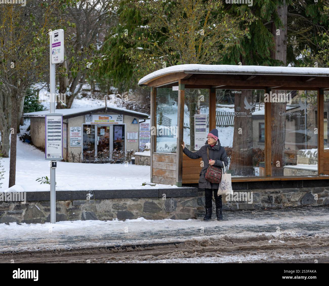 Aviemore, Highlands and Islands, UK. 9th Jan, 2025. This is an OAP ...
