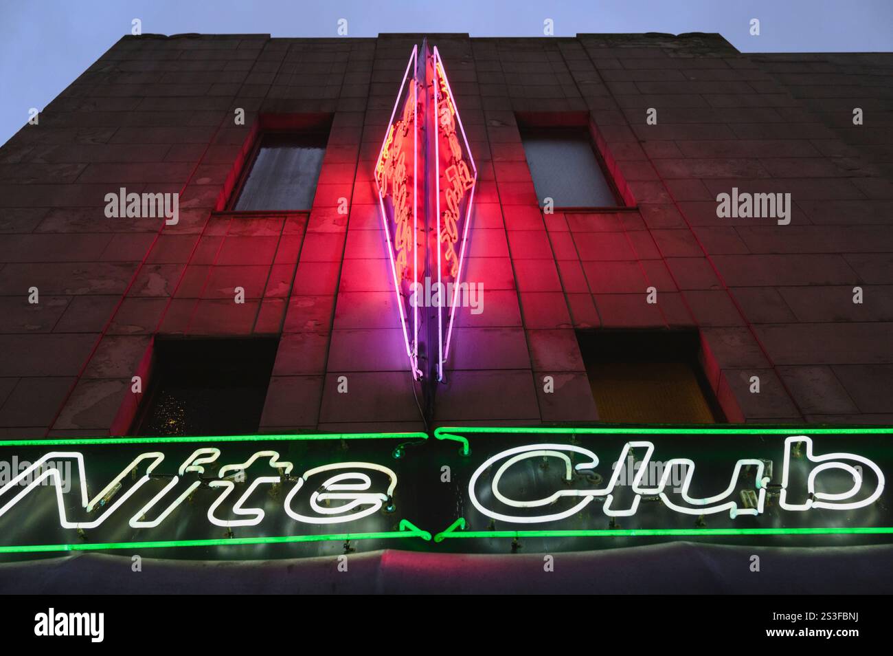 Neon Night Club Sign, Vancouver, British Columbia Stock Photo - Alamy