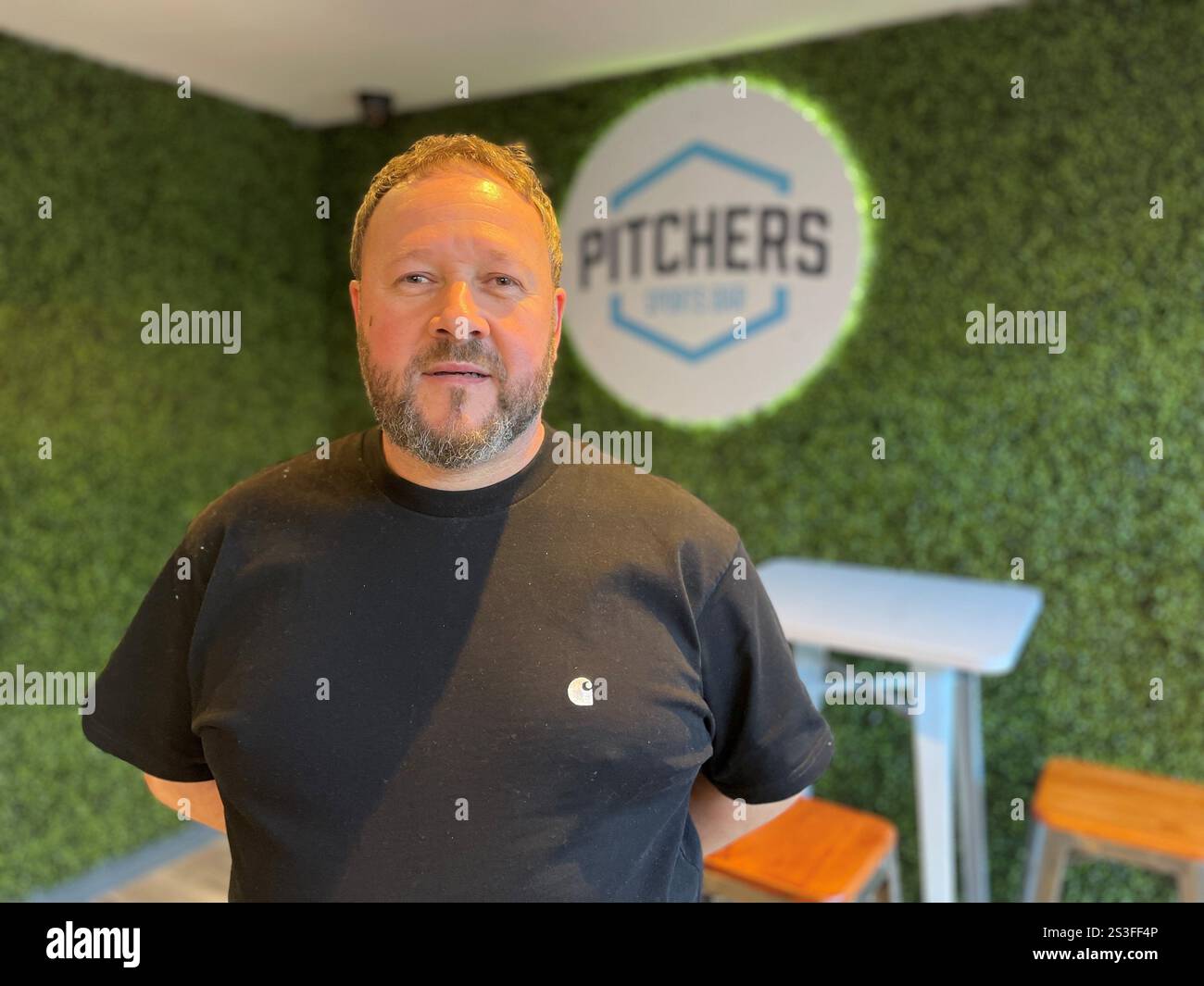 Jason Pegg, general manager of Pitchers Sports Bar in Tamworth, who is ...